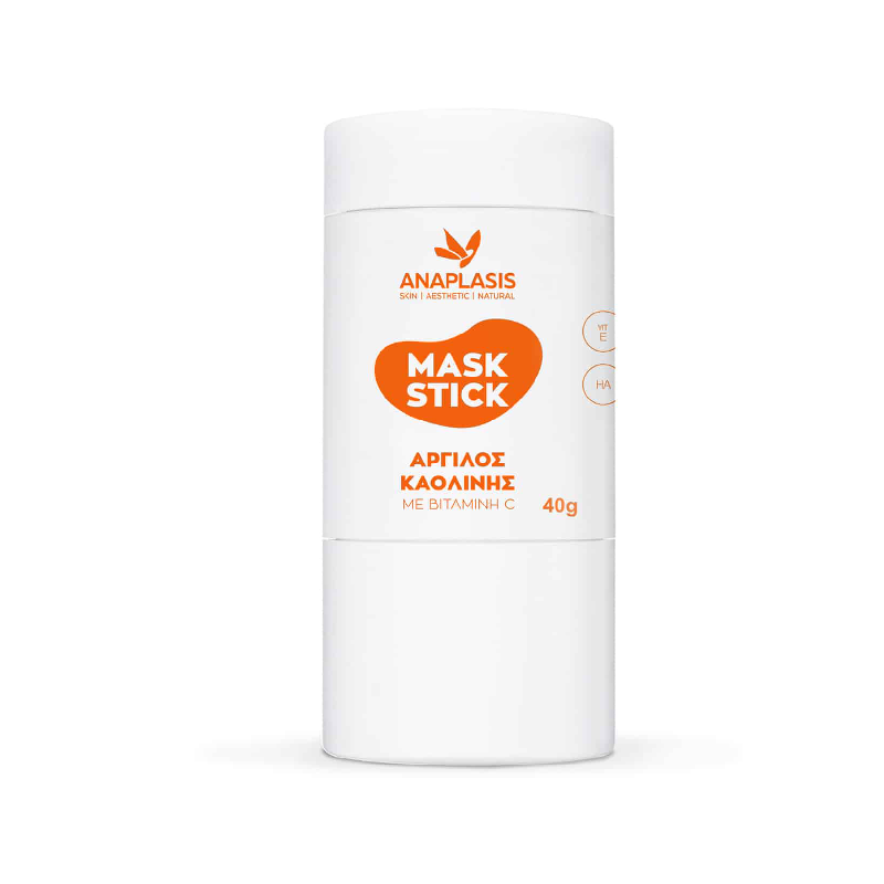 Anaplasis Μάσκα Προσώπου Stick με Άργιλο Καολίνης, Βιταμίνη C 40g - V ...